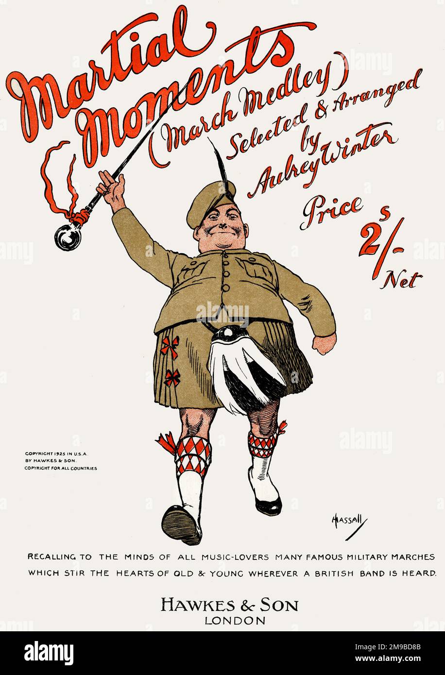 Music cover, Martial Moments, March Medley, selected and arranged by ...