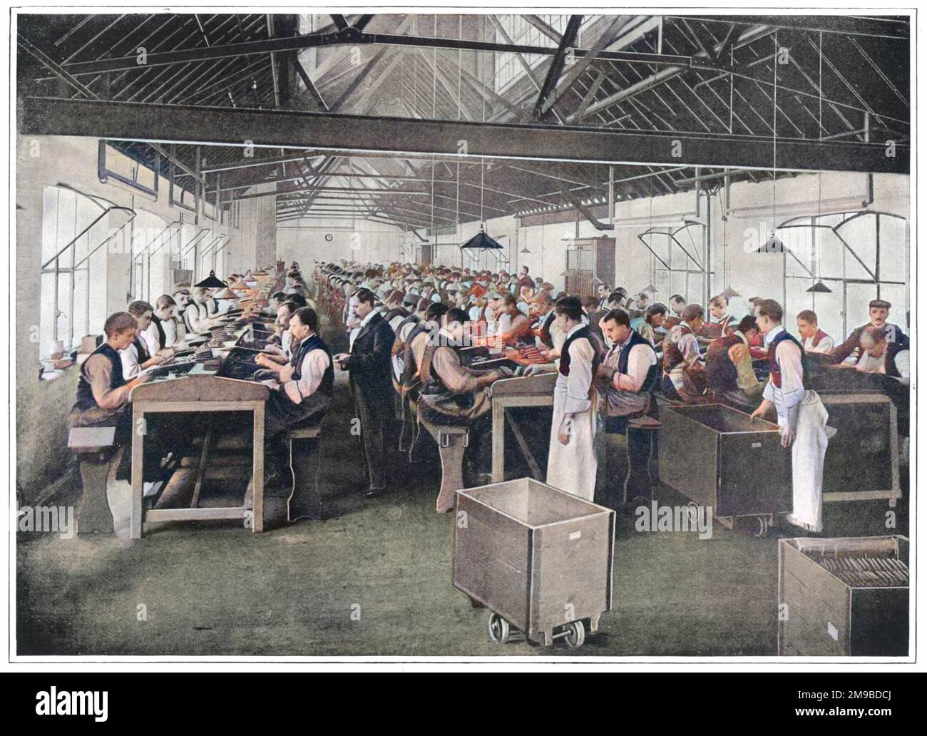 Factory workers 1900s Cut Out Stock Images & Pictures - Alamy