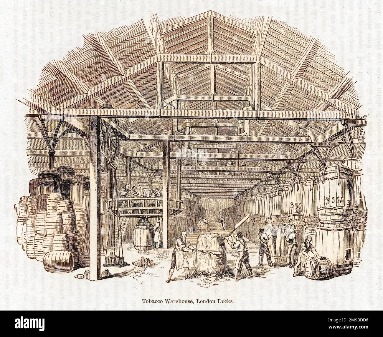 Tobacco warehouse at London Docks Stock Photo - Alamy
