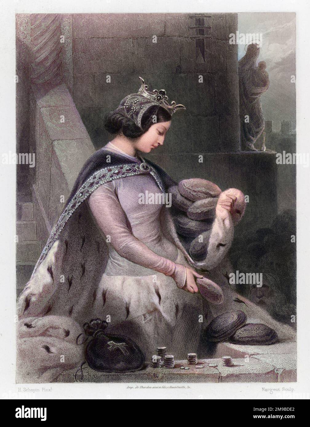 Saint Bathilde, died 680AD. Englishwoman who married Clovis II of ...