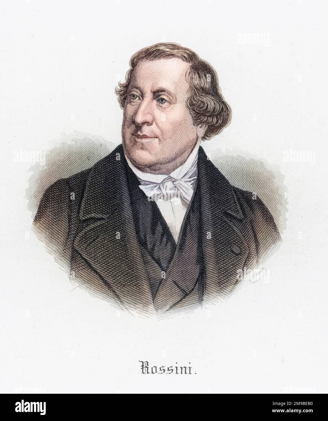 GIOACCHINO ROSSINI (1792 - 1868), Italian composer in middle age Stock ...