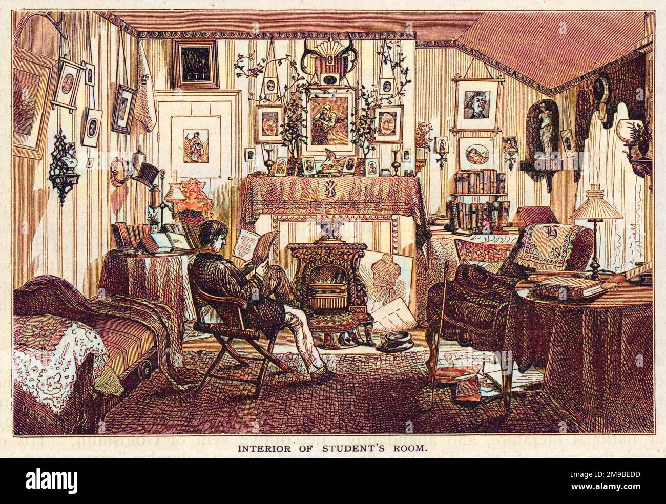 YALE : a student's room Stock Photo - Alamy