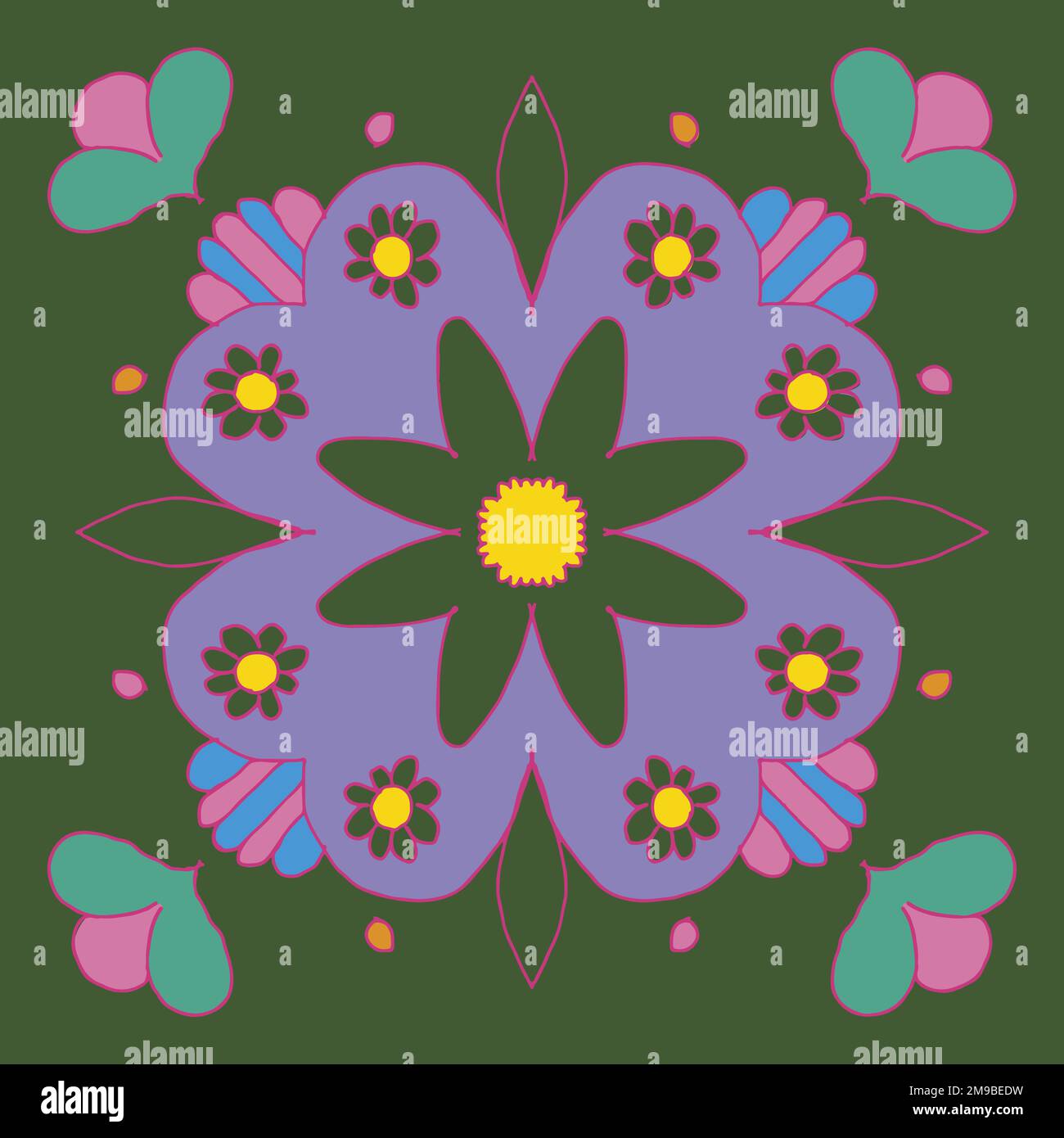 Diwali Indian rangoli vector design Stock Vector Image & Art - Alamy