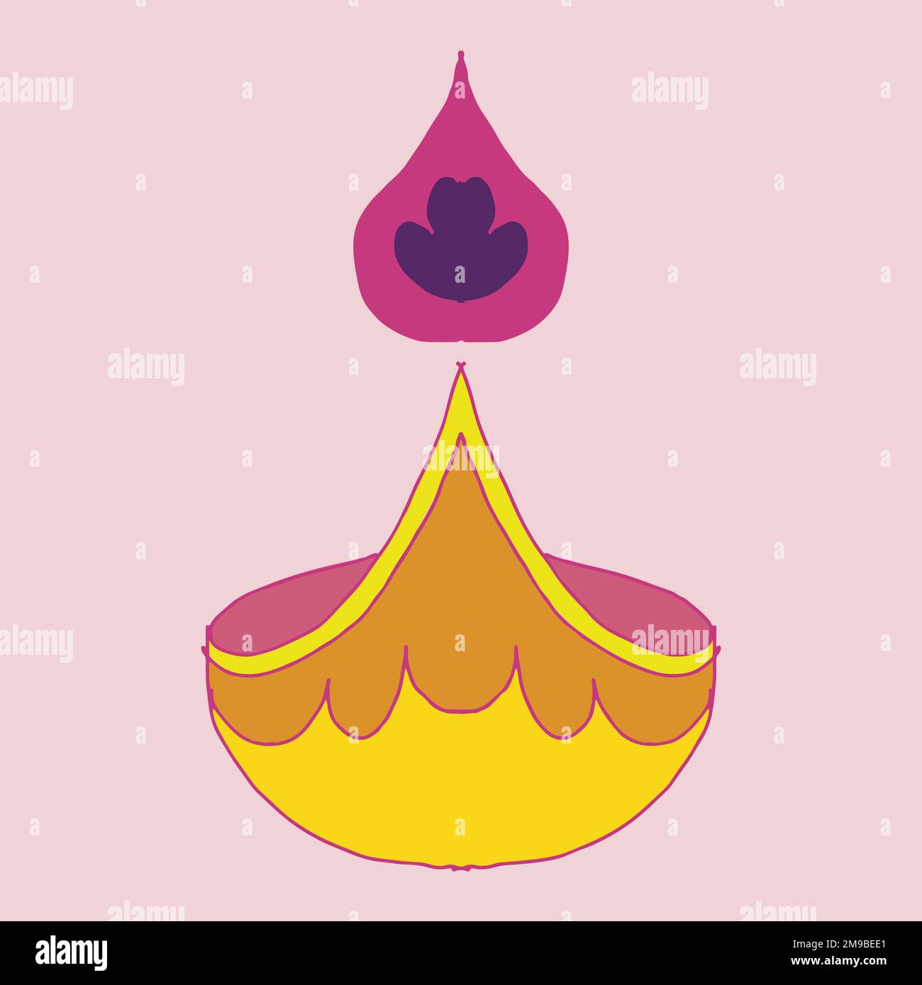 Diwali Indian rangoli candle vector design Stock Vector Image & Art - Alamy