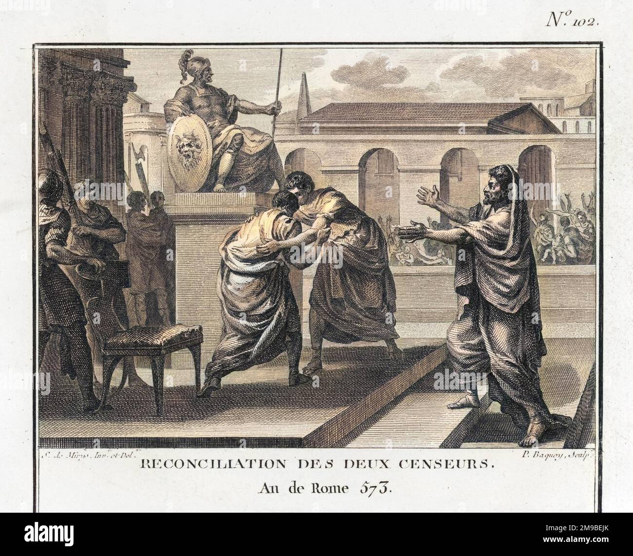 Q Cecilius Metellus reconciles two censors who hate each other Stock ...