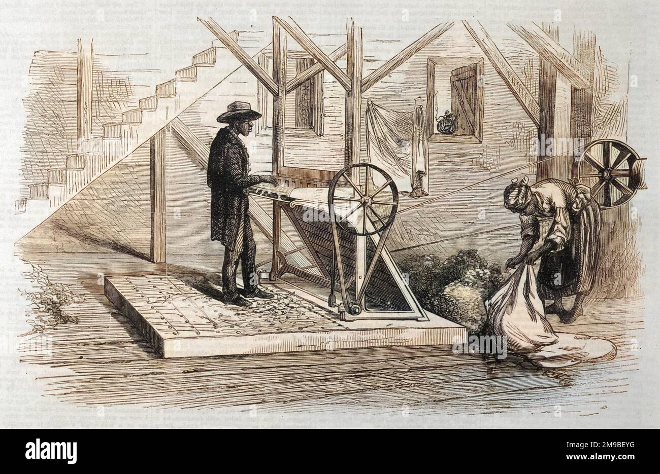 A cotton gin in the southern United States Stock Photo - Alamy