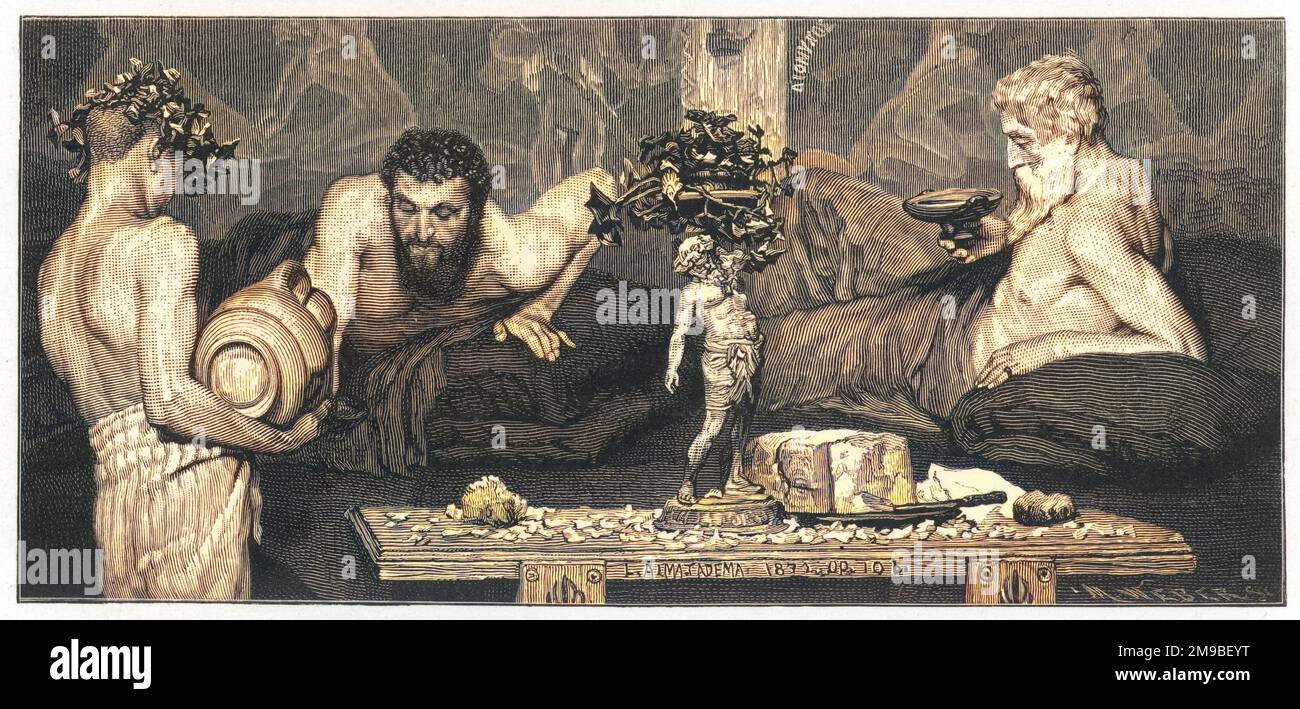 Ancient greek banquet hi-res stock photography and images - Alamy