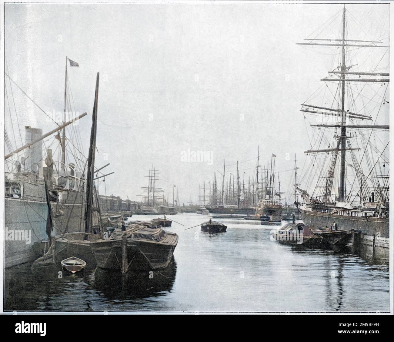 West India Docks on the Isle of Dogs in London which were first opened ...