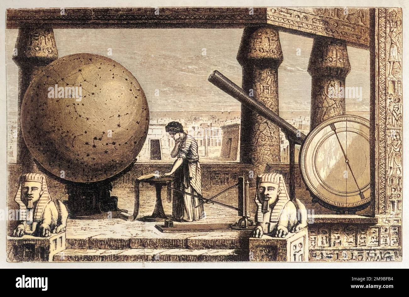 Claudius Ptolemaius at Alexandria Observatory Stock Photo - Alamy