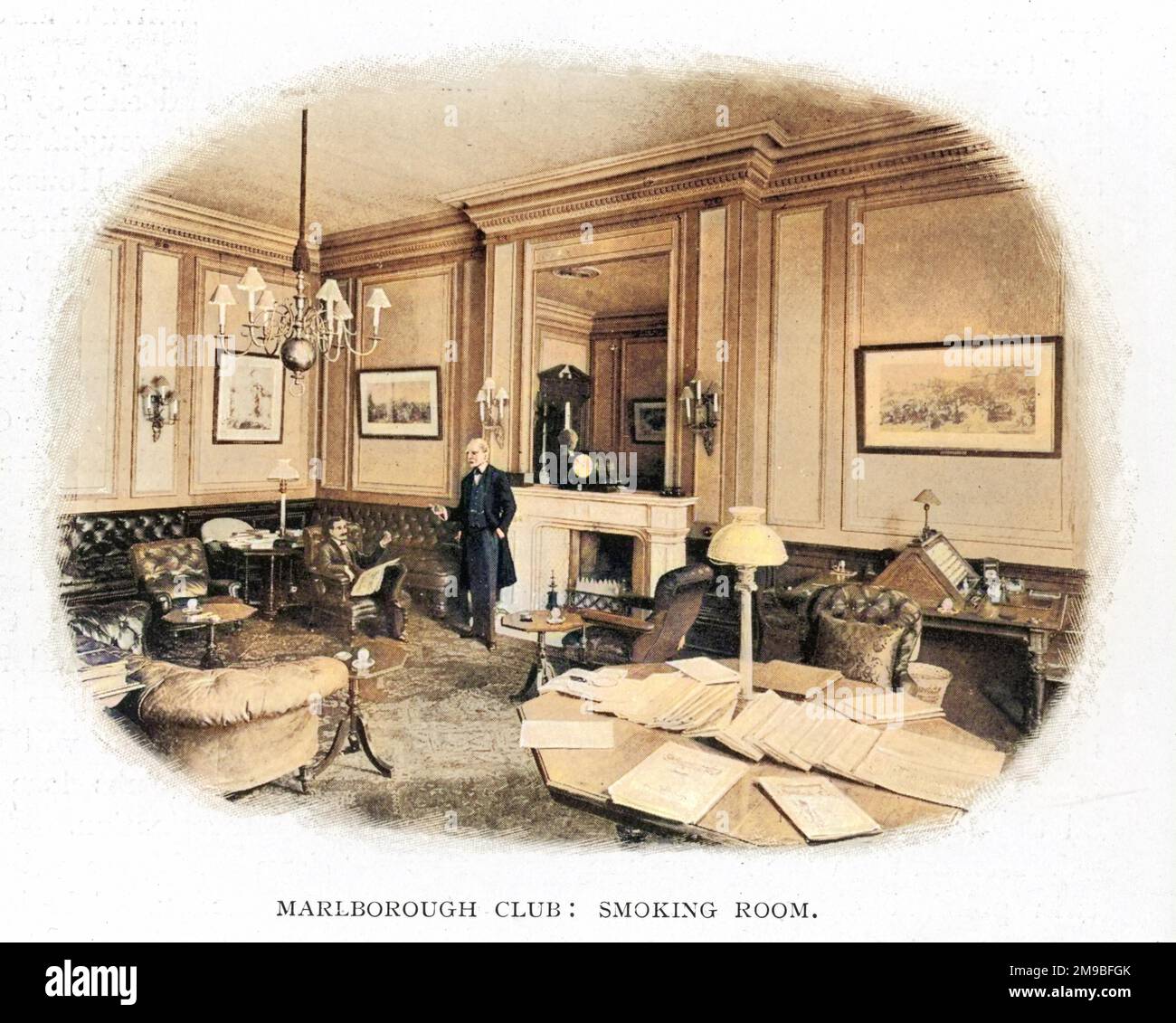 The Smoking Room Stock Photo - Alamy