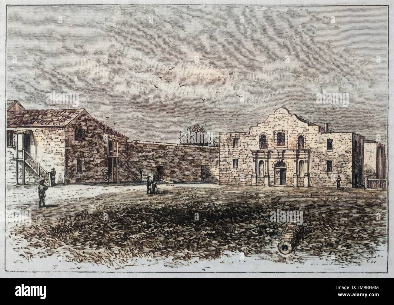The exterior of the Alamo Stock Photo - Alamy