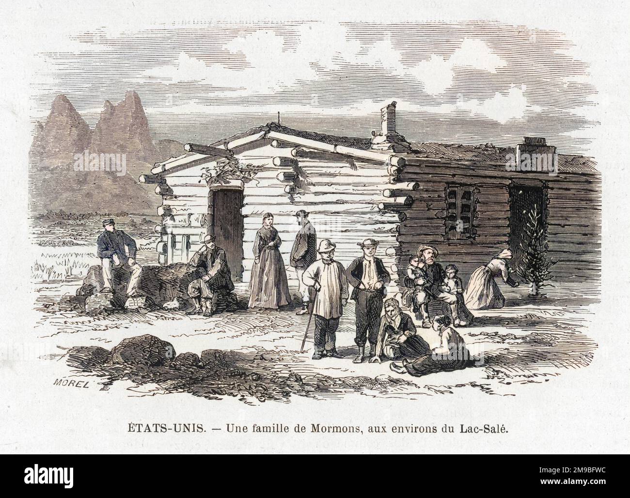 The timber home of a Mormon family near Salt Lake Stock Photo - Alamy