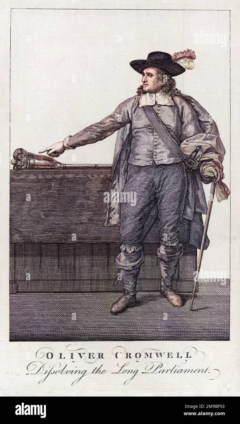 OLIVER CROMWELL (1599 - 1658), soldier, statesman, The Protector ...