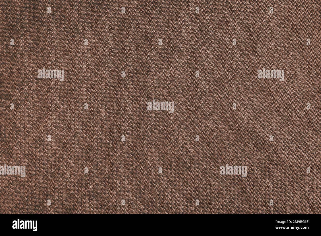 Jacquard woven upholstery, brown coarse fabric texture with diagonal ...