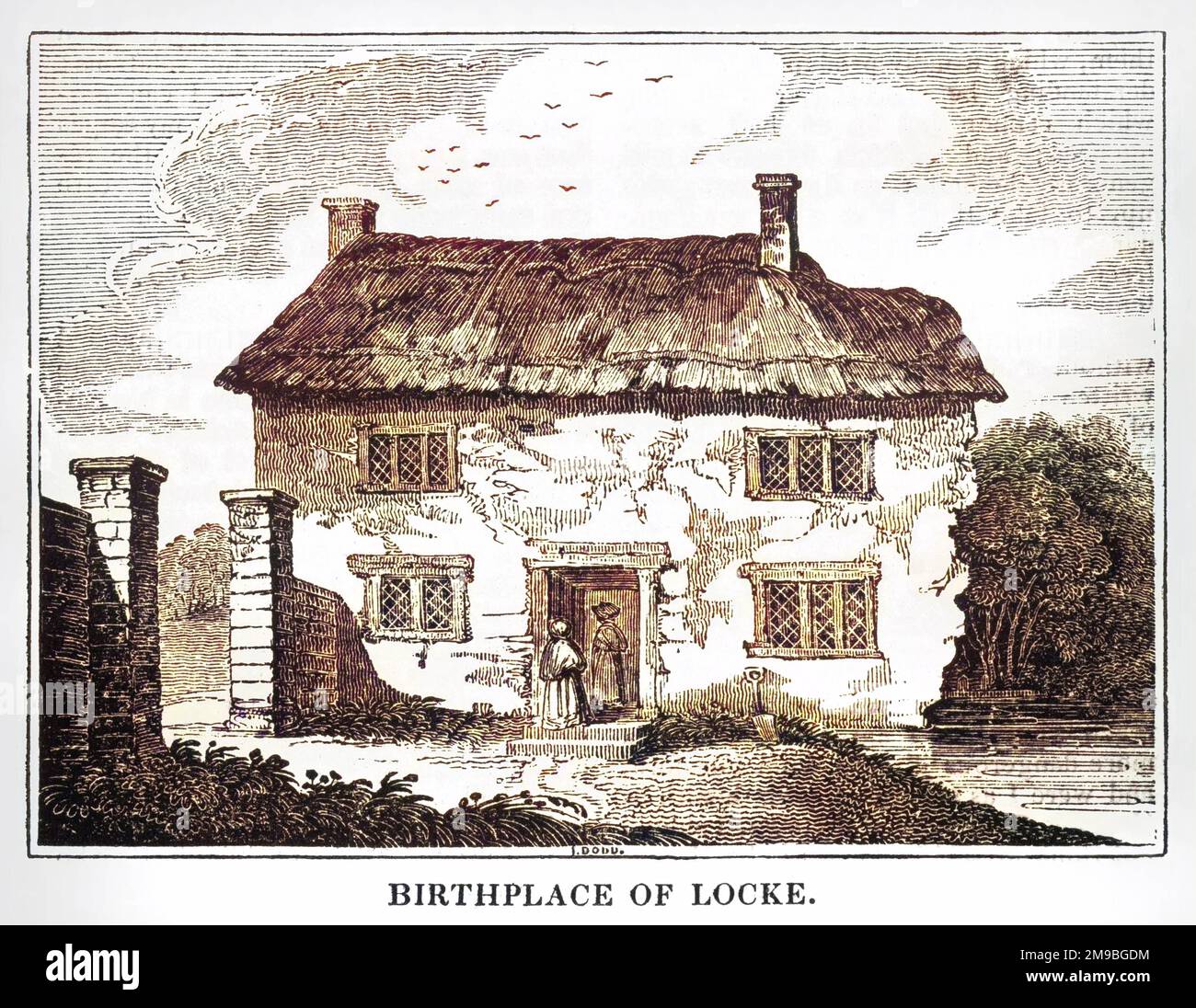 JOHN LOCKE (1632 - 1704), birthplace of the philosopher at Wrington ...