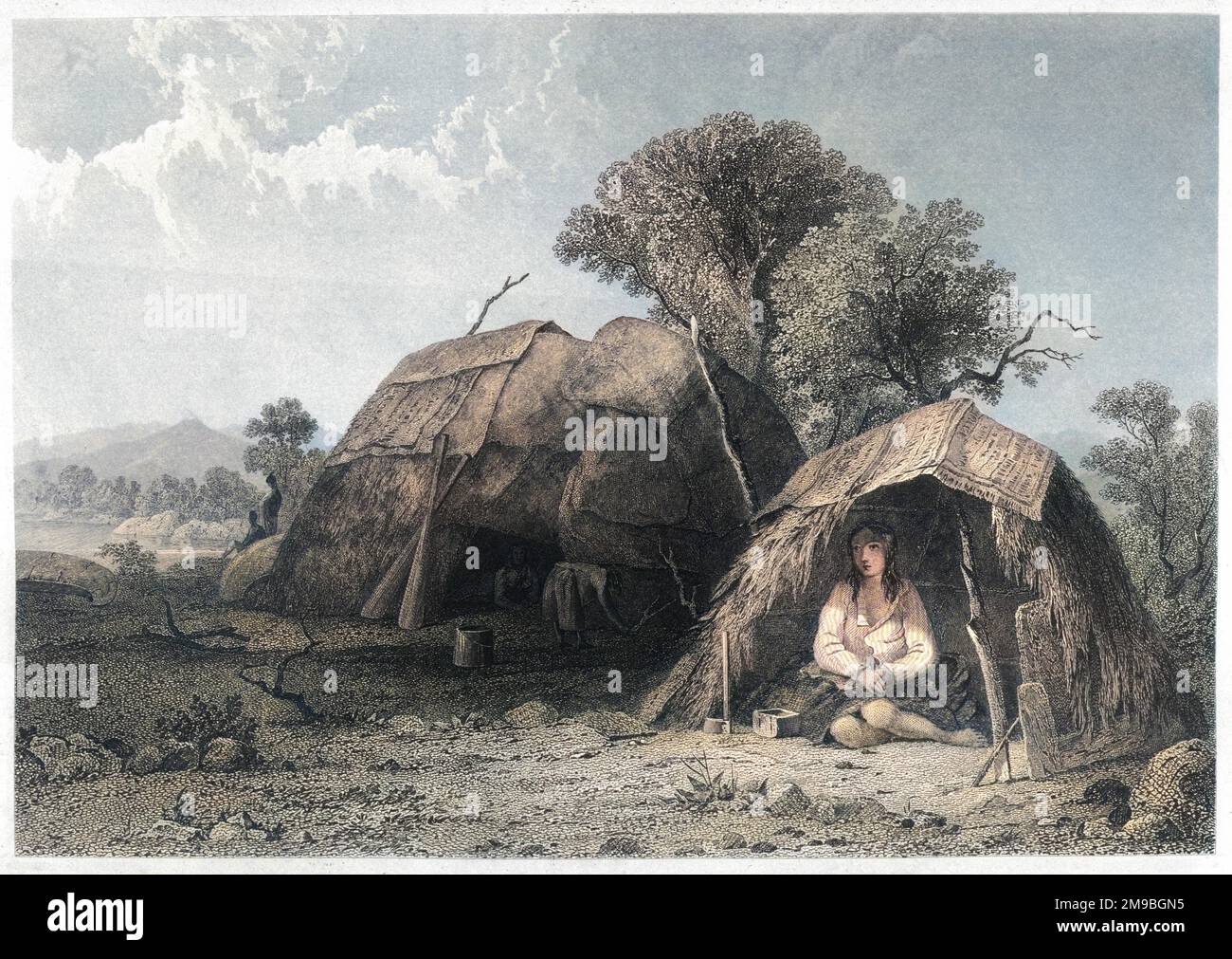 Menstrual lodge of Native American peoples, where women were confined ...