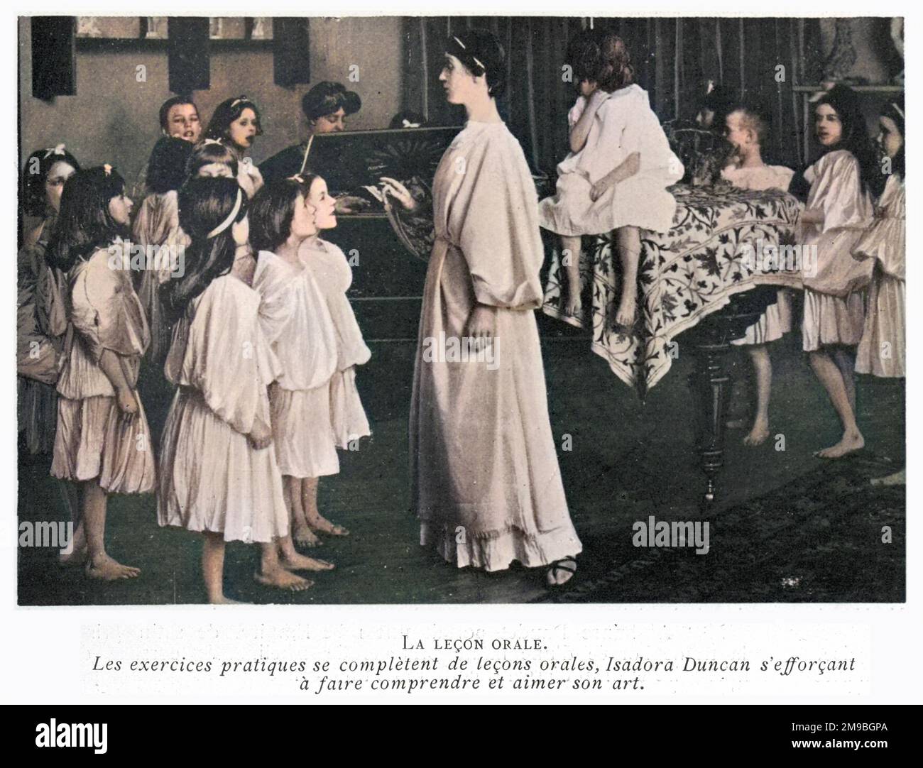 ISADORA DUNCAN at her school at Grunewald, near Berlin, where she ...