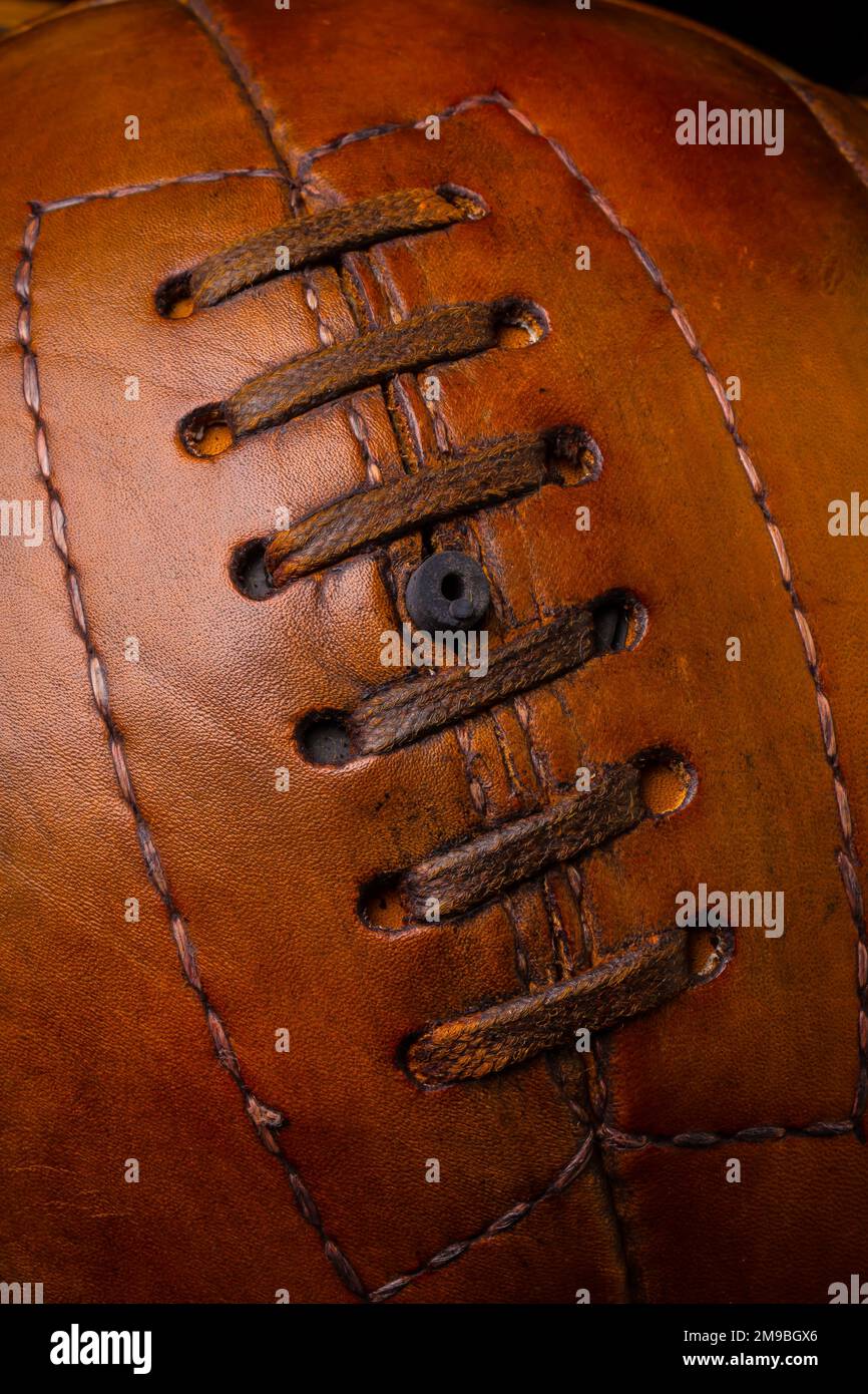 Vintage Brown Soccer Ball Stock Photo - Alamy