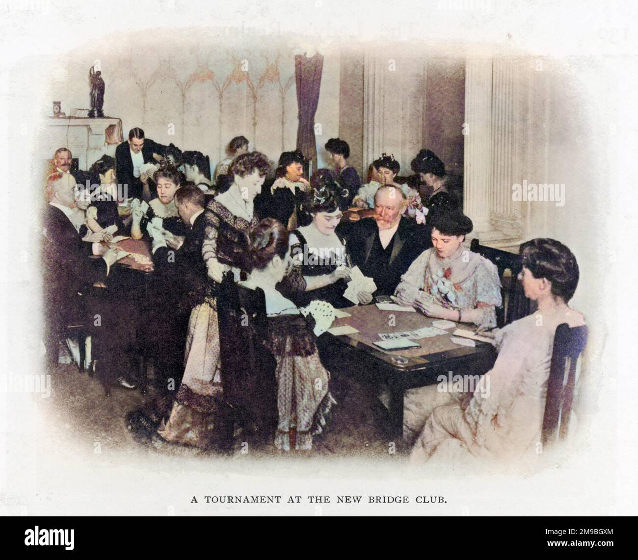 Well-dressed ladies and gentlemen taking part in a tournament at the ...