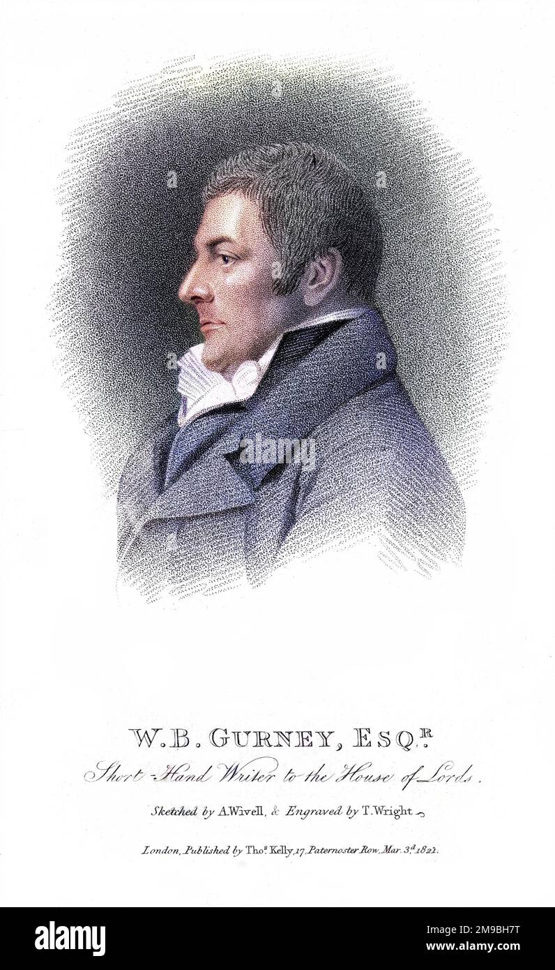 William brodie gurney shorthand writer house lords hi-res stock ...