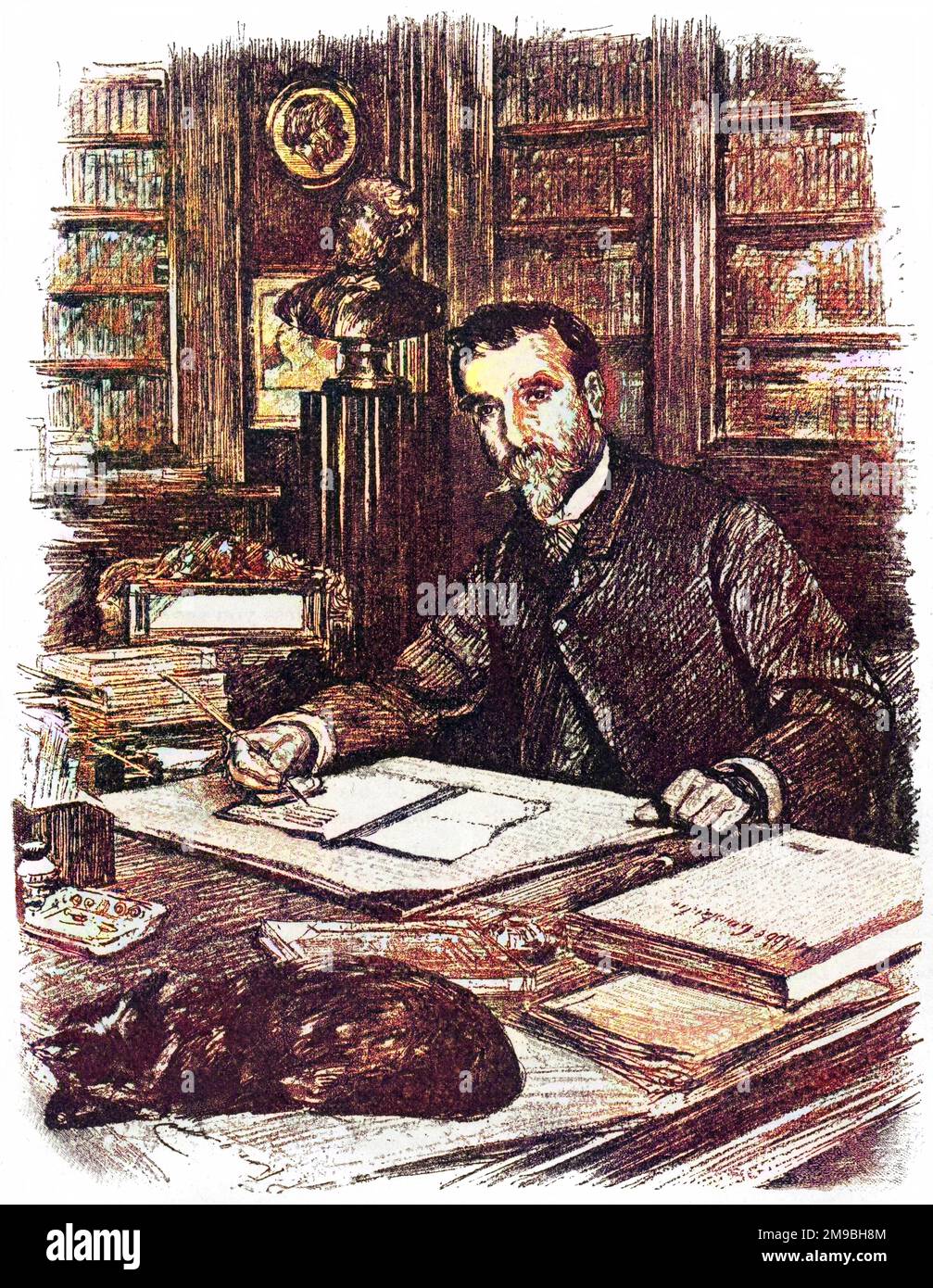 French historical writing Cut Out Stock Images & Pictures - Alamy