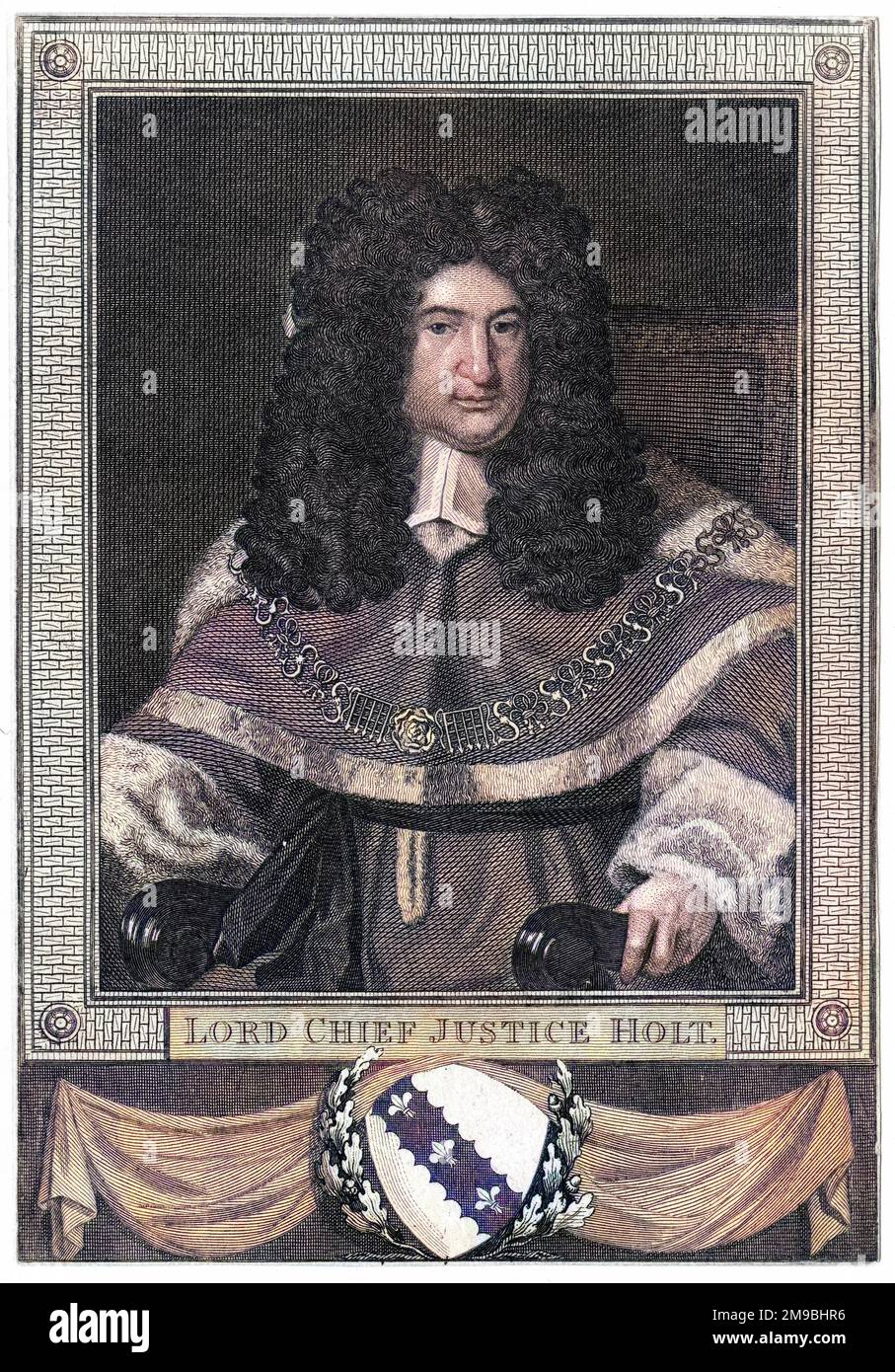 SIR JOHN HOLT Judge : Lord Chief Justice Stock Photo - Alamy