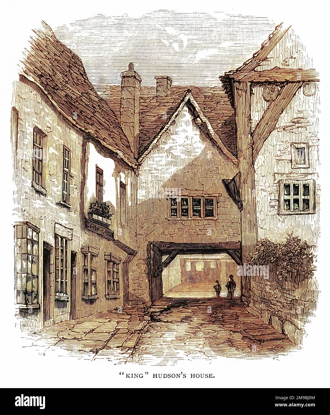 The home of 'KING' HUDSON, railway promoter, at York Stock Photo - Alamy