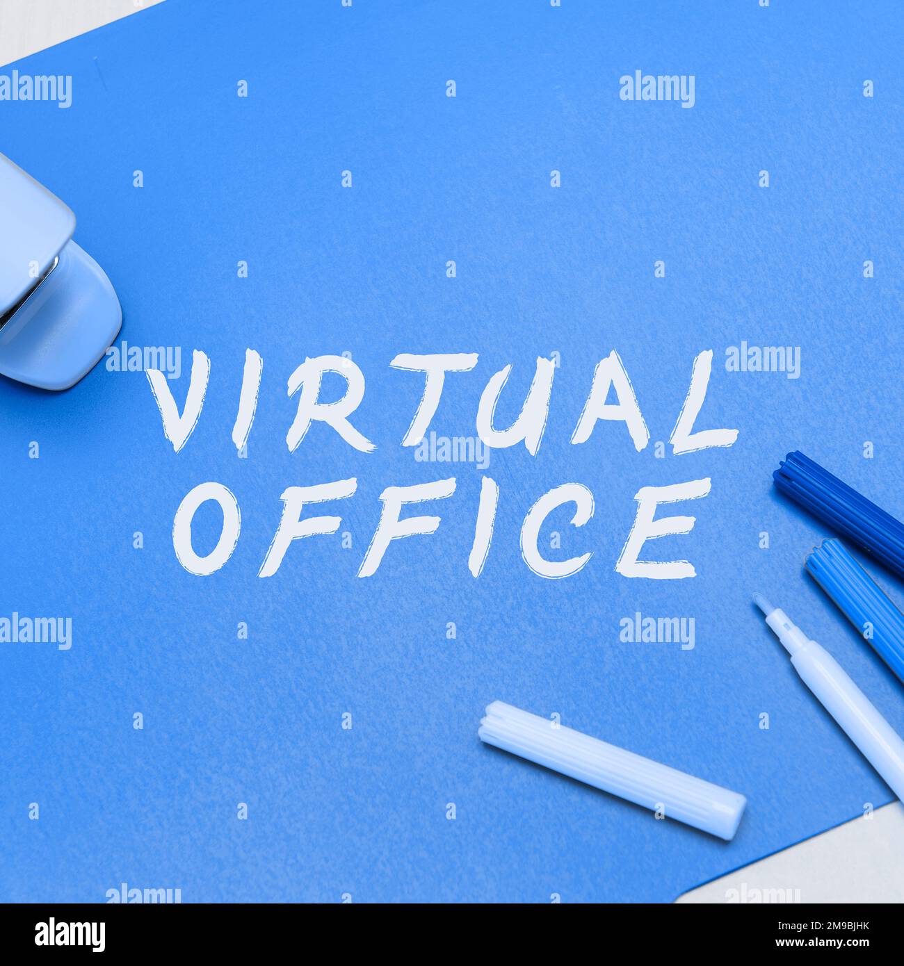 Hand writing sign Virtual Office. Concept meaning Mobile work ...