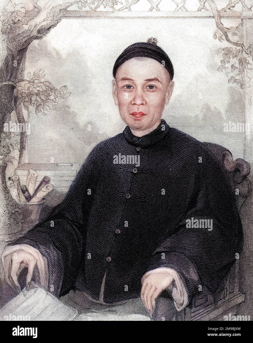 LEANG-A-FA Chinese convert to Christianity and evangelist Stock Photo - Alamy