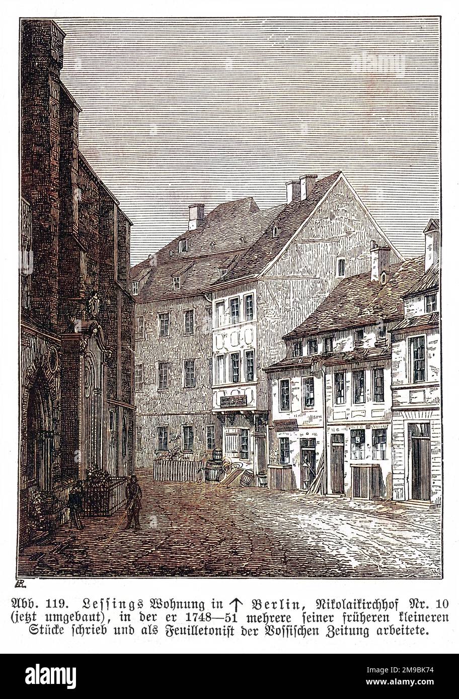 The home of Gotthold Ephraim Lessing at Nikolaikirchhof 10, Berlin ...