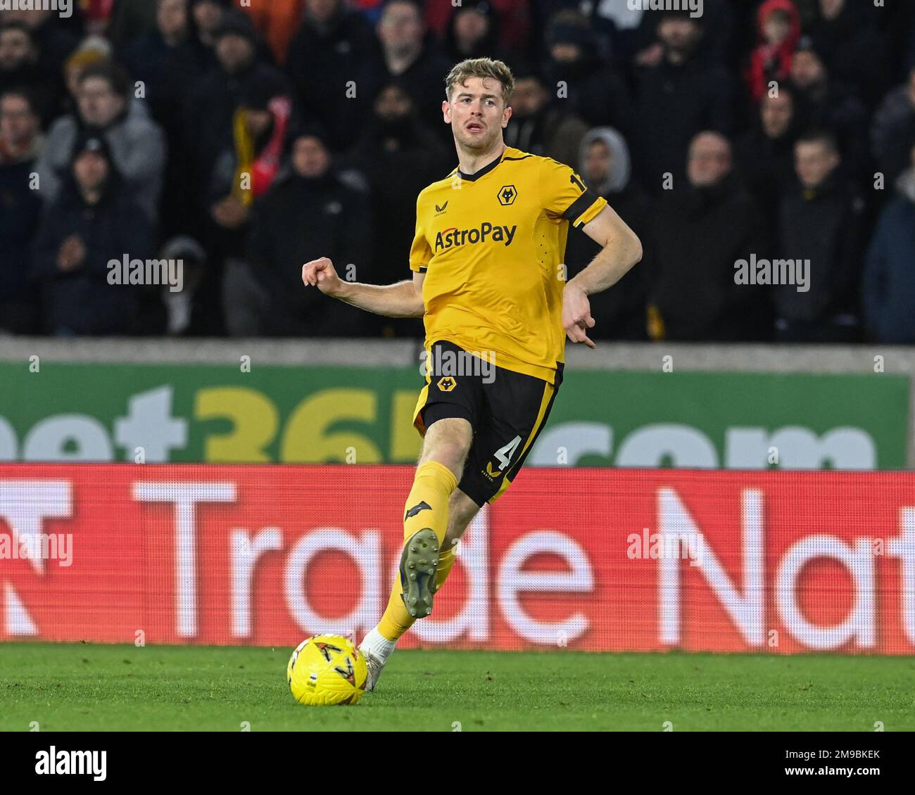 Nathan Collins #4 of Wolverhampton Wanderers during the Emirates FA Cup ...