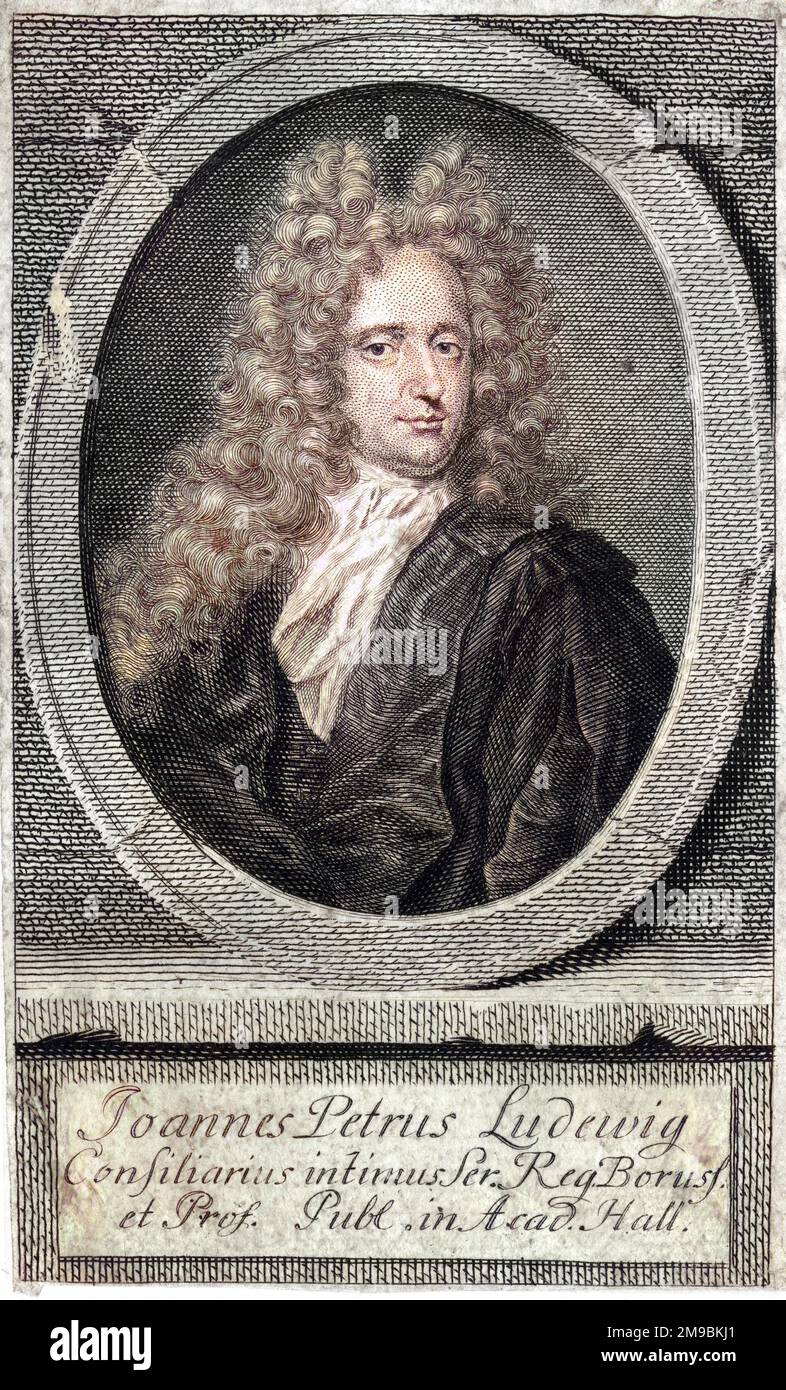 JOHANN PETER LUDWIG German statesman and historian Stock Photo - Alamy