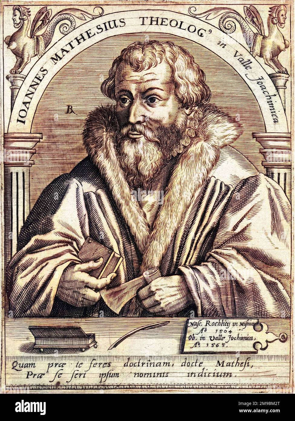 JOHANN MATHESIUS German churchman and theologian Stock Photo - Alamy