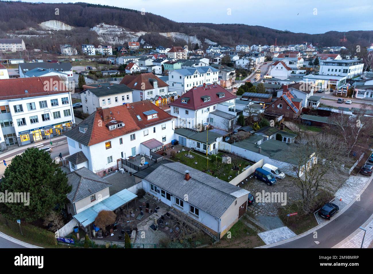 Sassnitz, Germany. 17th Jan, 2023. View of the renovated old town of ...