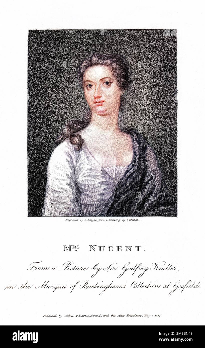 ANNA NUGENT (nee Craggs) thrice-married lady, wife of (1) John Newsham ...