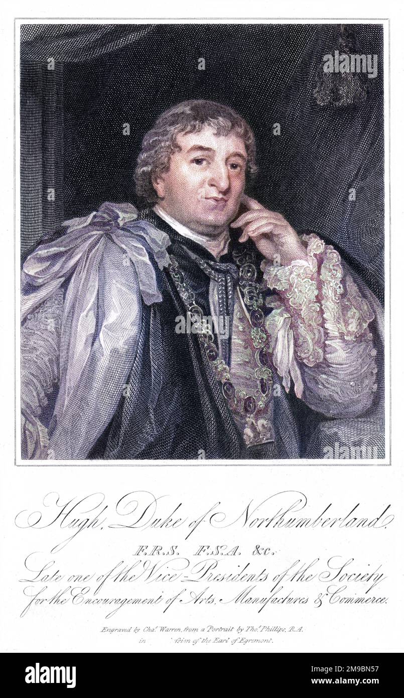 HUGH PERCY, earl and second duke of NORTHUMBERLAND soldier and ...