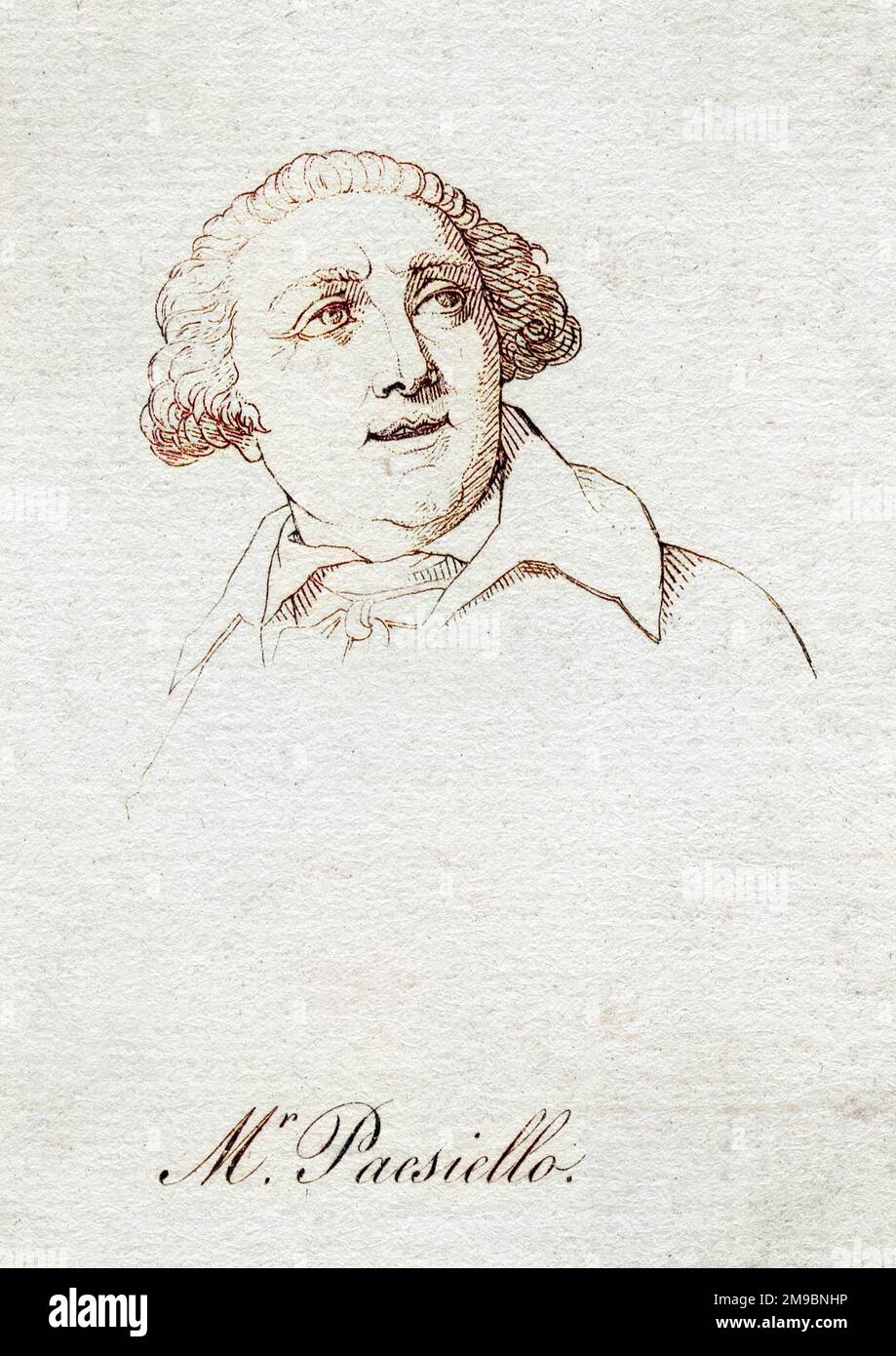 GIOVANNI PAISIELLO Italian musical composer Stock Photo - Alamy