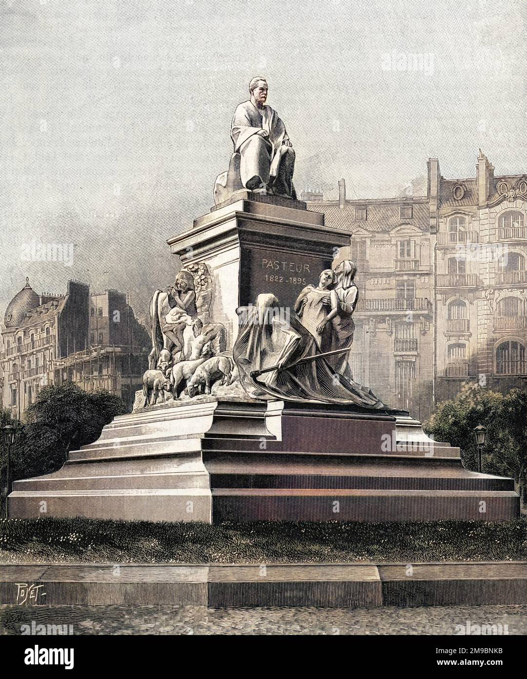 His statue in a Paris square Stock Photo - Alamy