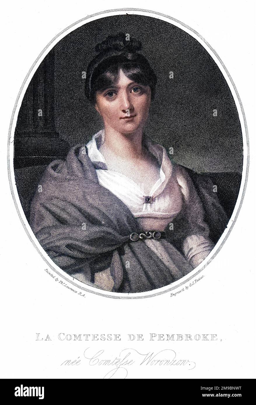 CATHERINE countess of PEMBROKE (nee Woronzow) second wife of George the ...