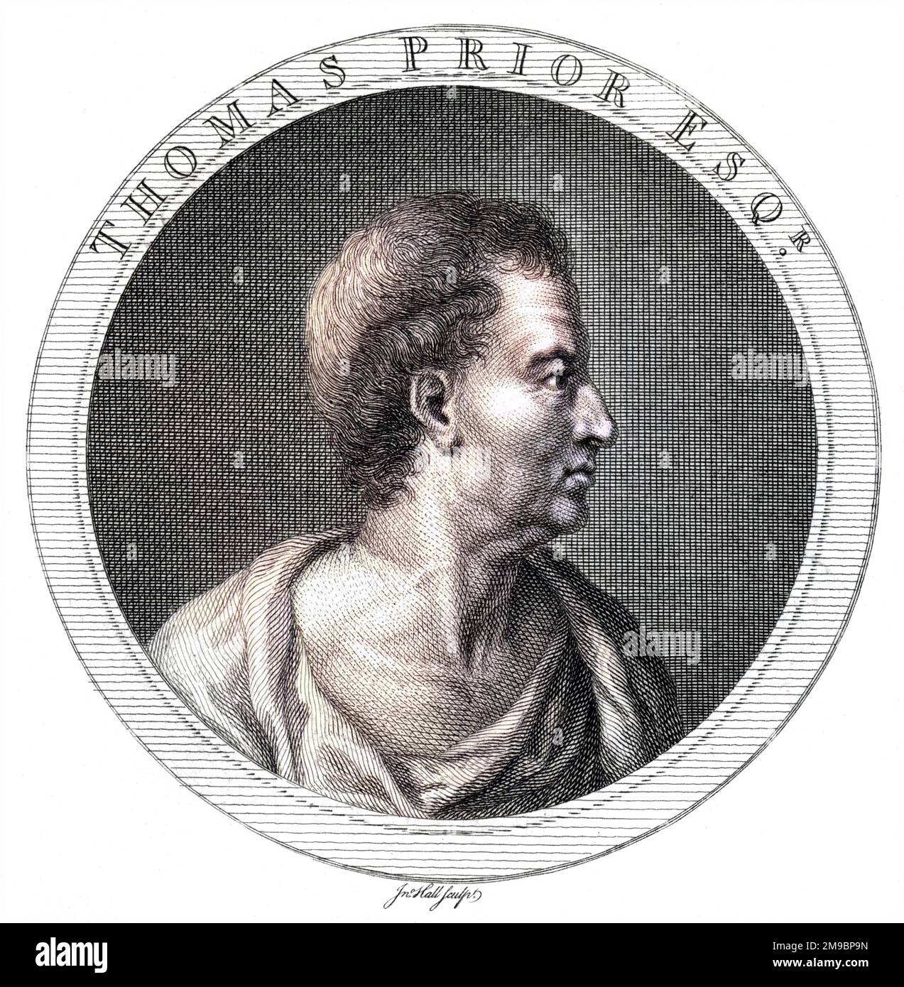 THOMAS PRIOR Irish philanthropist and founder of the Dublin Royal ...