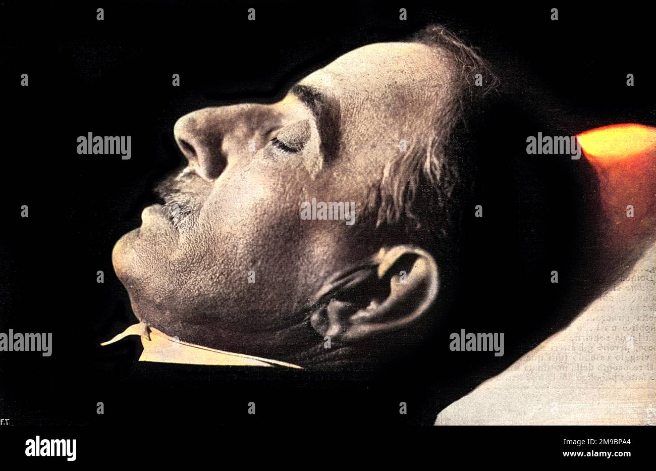 GIACOMO PUCCINI on his deathbed Stock Photo - Alamy