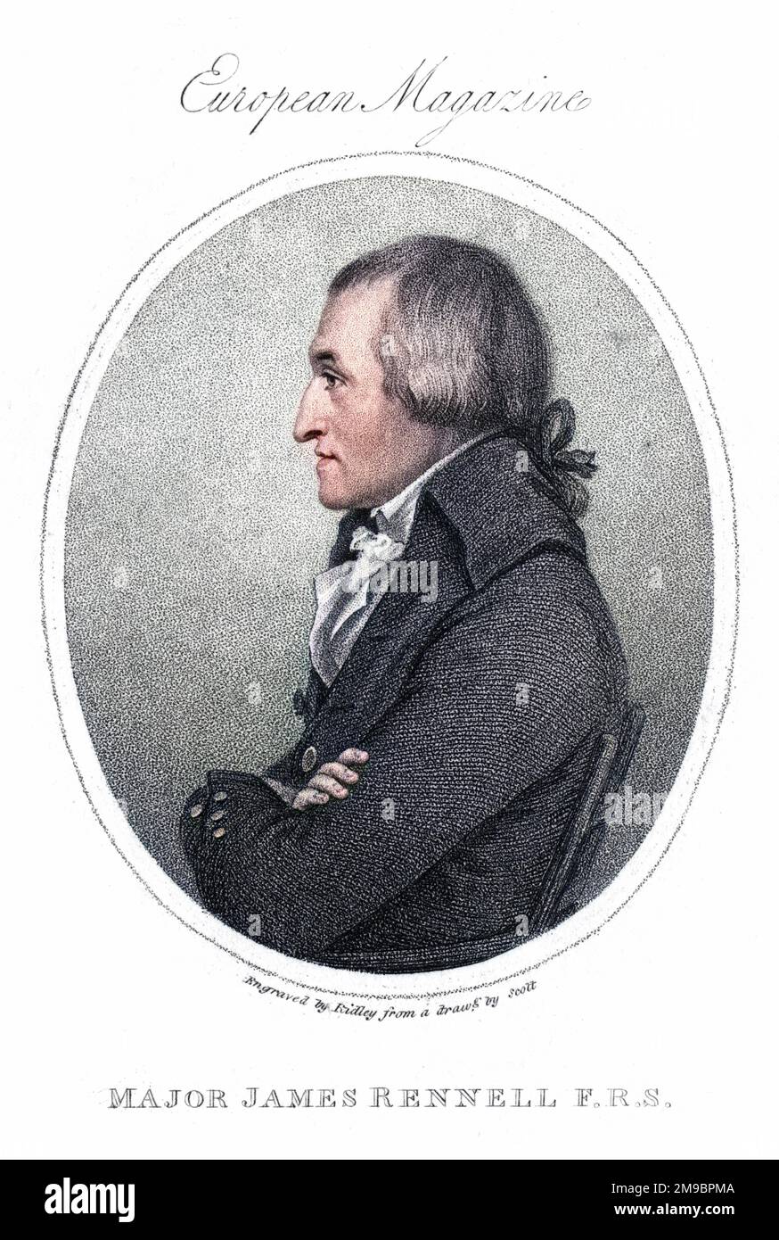 JAMES RENNELL geographer Stock Photo - Alamy