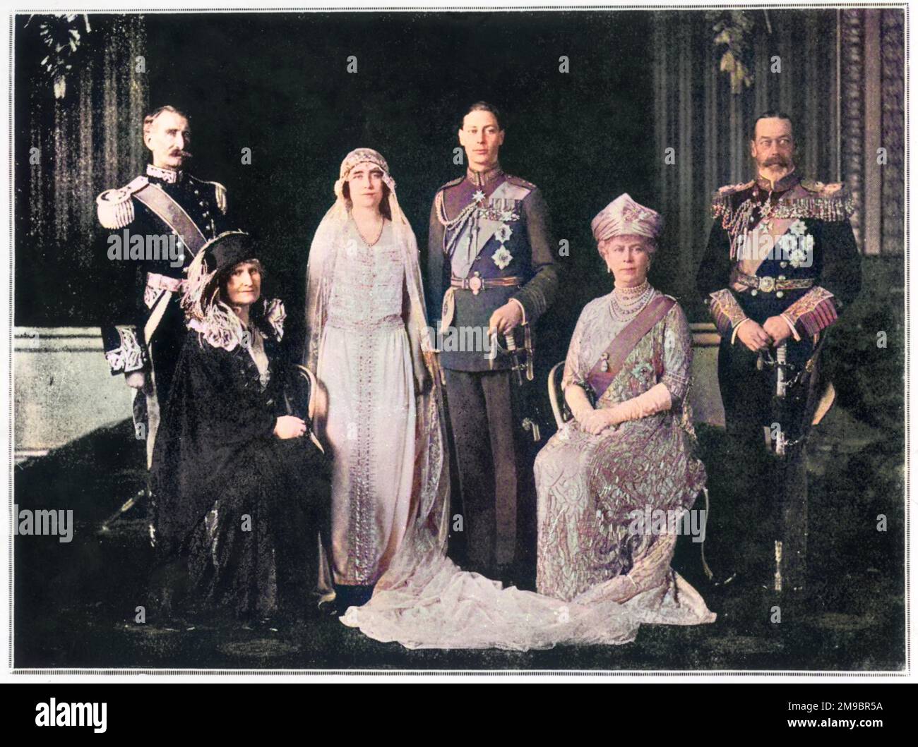 The wedding day of George VI (when Duke of York) and Elizabeth Bowes ...