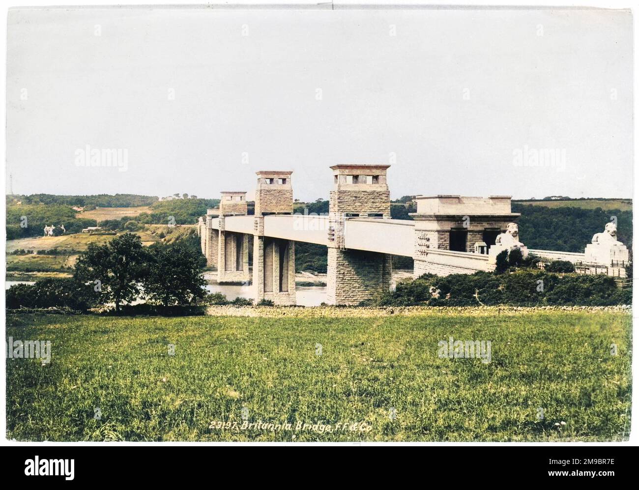 Britannia Bridge, designed by Robert Stephenson Stock Photo - Alamy