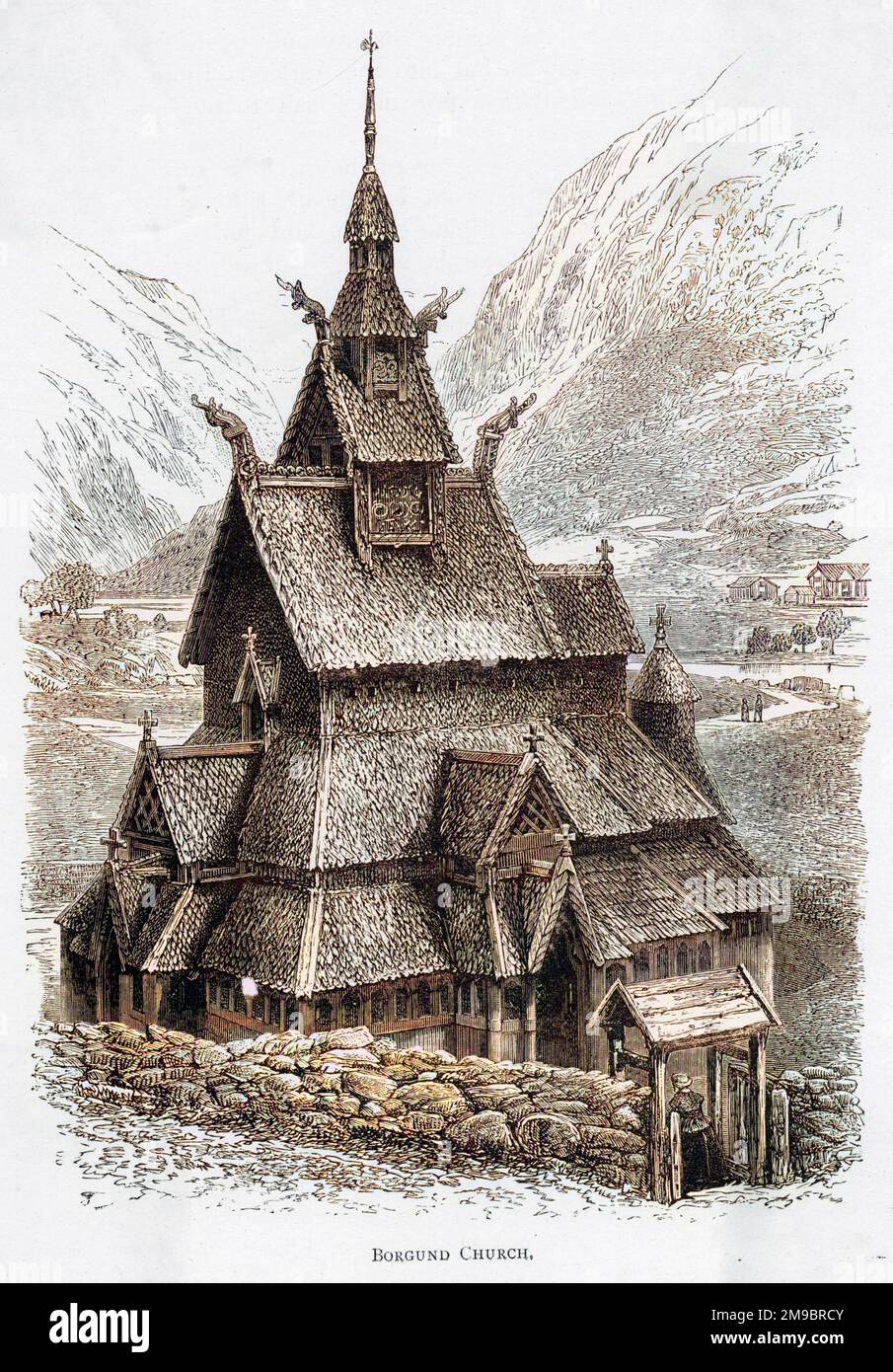 A fine example of a stave church Stock Photo - Alamy