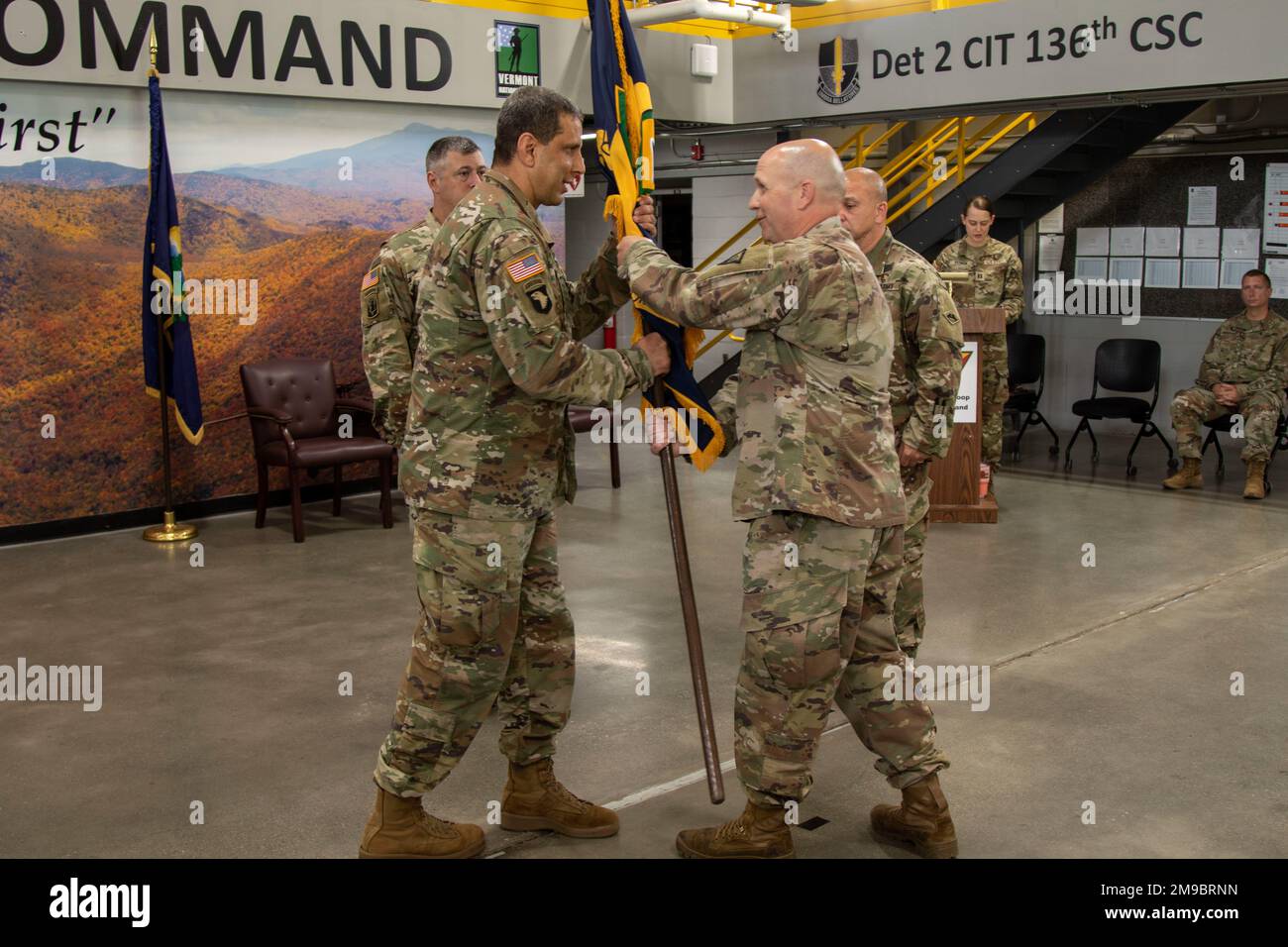 Lt. Col. Doran Metzgar, outgoing commander of the 86th Troop Command ...