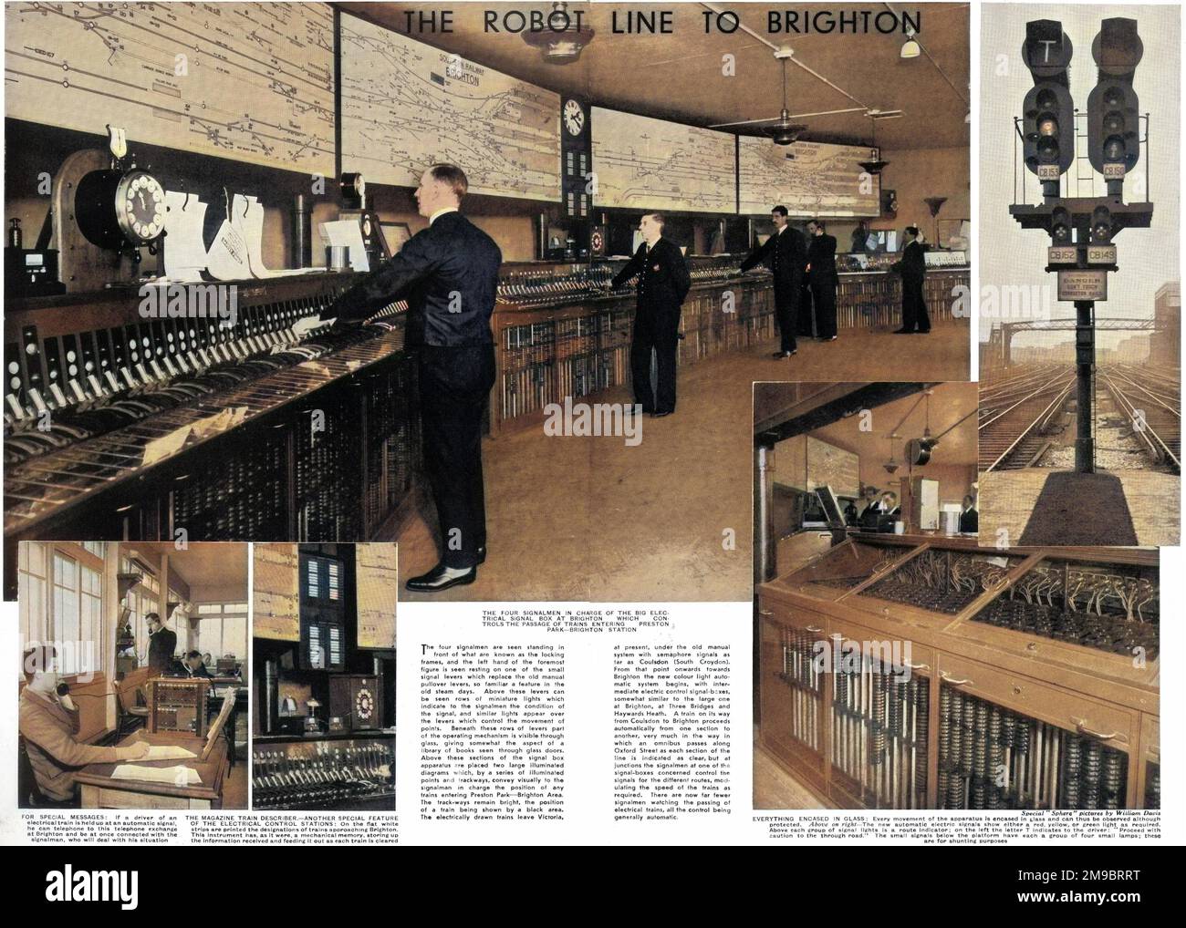 The four electrical signal men in charge of the large electrical signal ...