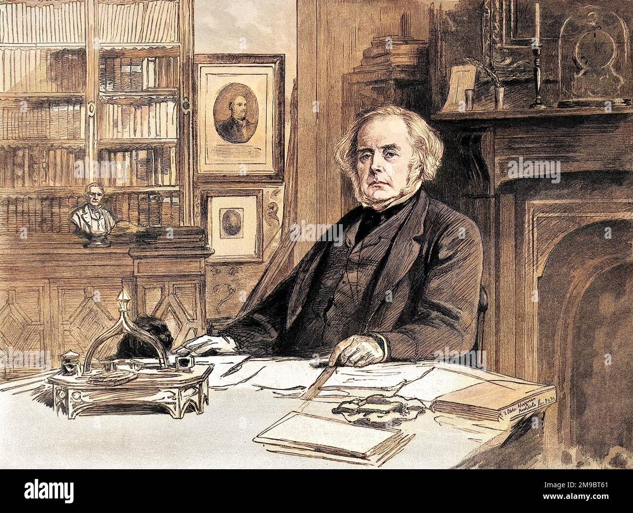 John Bright (1811 - 1889), British orator and radical politician ...