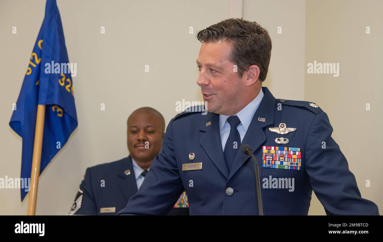Lt. Col. Brian Moritz, incoming 326th Airlift Squadron commander ...