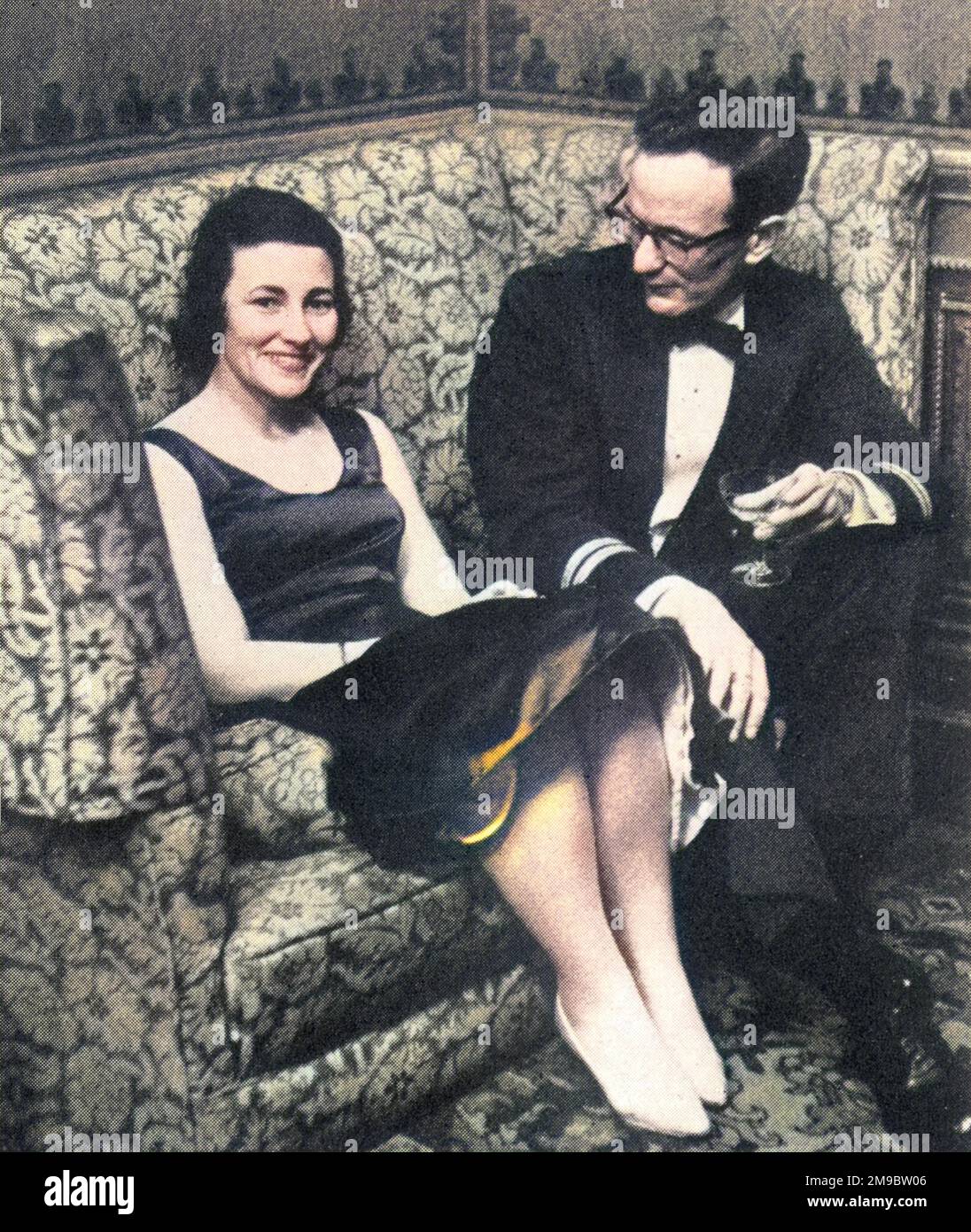 Miss Beatrice Caine with F/Lt J.B. Walton, from the R.A.F. Education ...